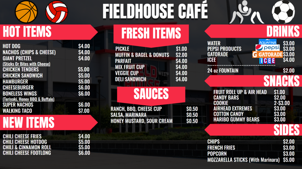 CONCESSIONS & CATERING – Iowa West Field House